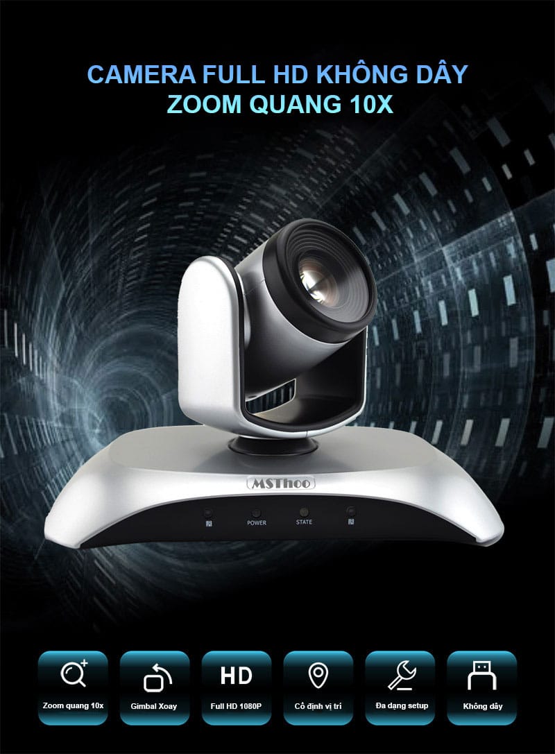 Camera Không Dây Cho Hội Nghị Trực Tuyến MST EX10-1080W - Công ty Cổ ...